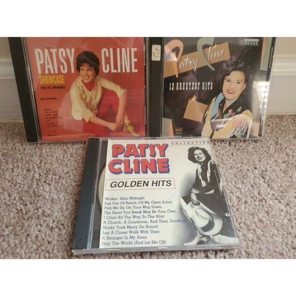 Media | Lot Of 3 Patsy Cline Cds Showcase 12 Greatest Hits Golden Hits ...